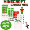 FREE Minecraft Ultimate Christmas Printables » SKrafty