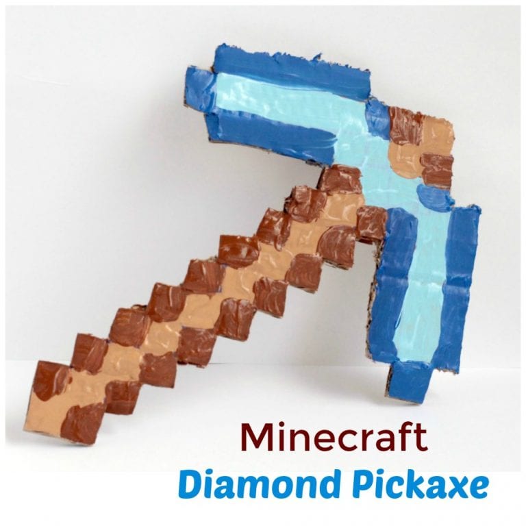 Minecraft-Inspired Cardboard Pickaxe » SKrafty