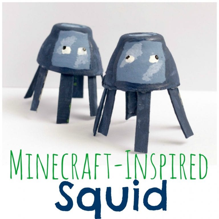 Minecraft-Inspired Egg Carton Squids » SKrafty