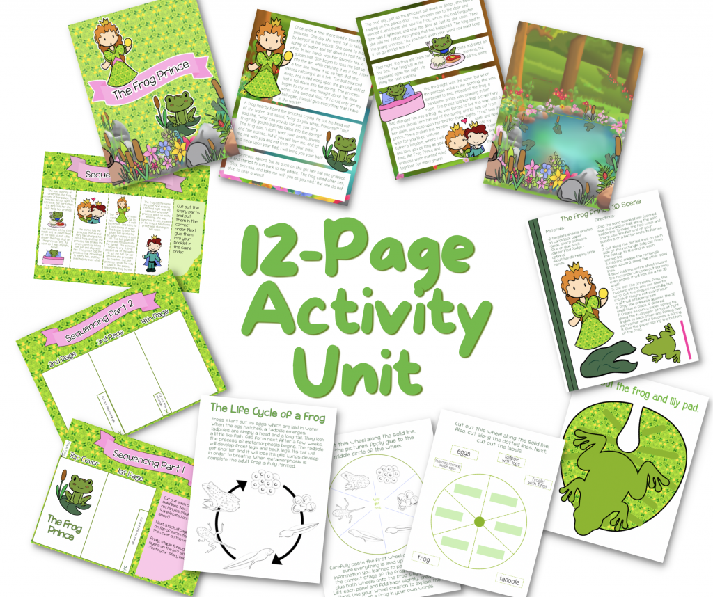 The Frog Prince 12 Page Activity Unit Printable » SKrafty