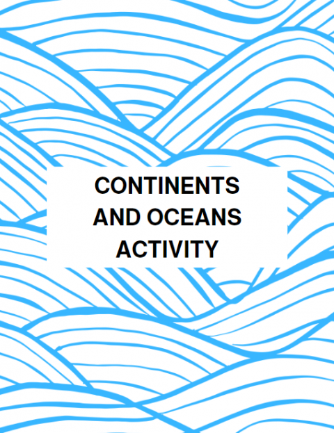 Continents and Oceans Activity Printable » SKrafty