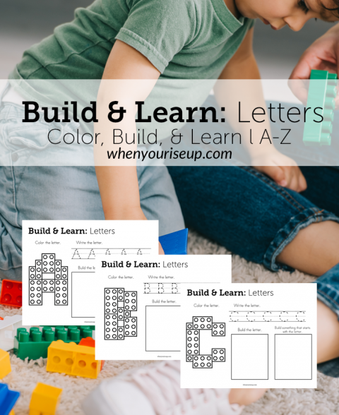 Build and Learn Lego Letters Printable » SKrafty