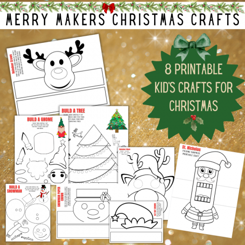 Merry Makers: 8 FREE Printable Christmas Crafts for Kids » SKrafty